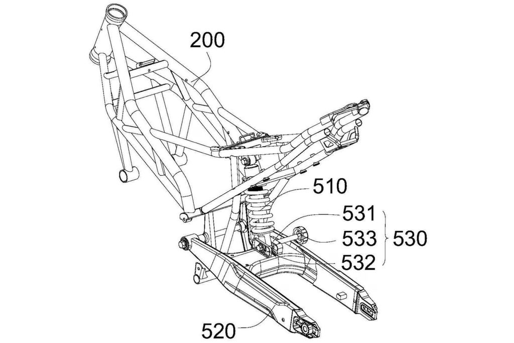 CFMoto registers a manual rear height adjustment system - Theuth