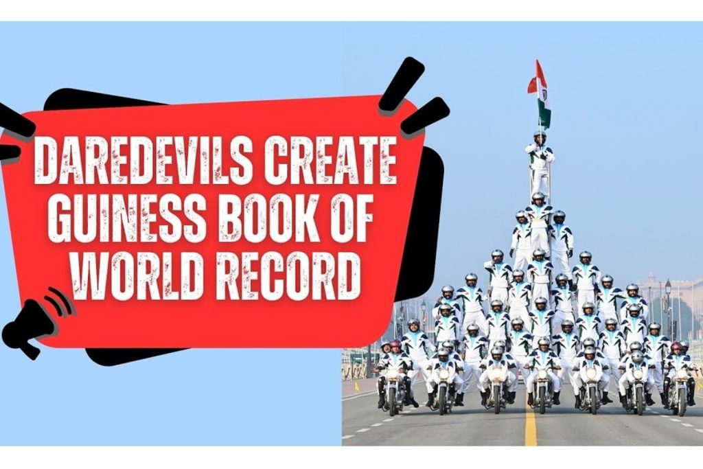 40 people have needed to form the largest human pyramid in the world ...