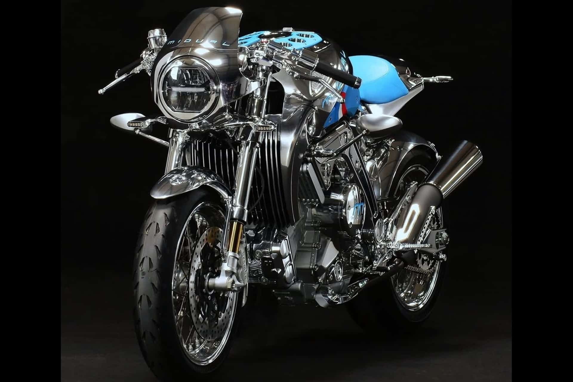 This is the Midal Française, the most exclusive motorcycle in France ...